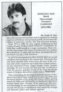 The NOT So REAL Frank Dux - Martial Arts & Action Entertainment